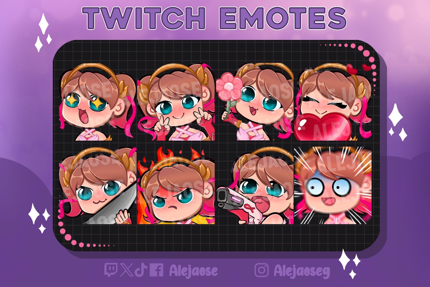 Rose Gold Mercy Overwatch 2 Emotes for Twitch/discord - Etsy