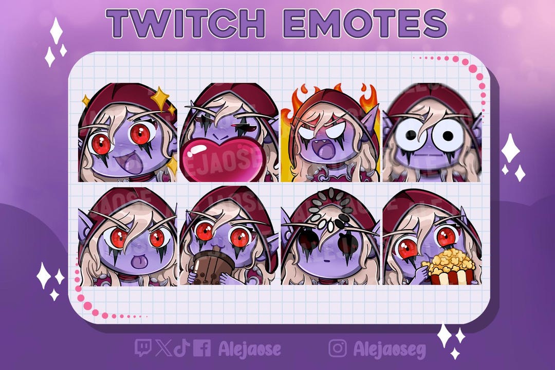 Sylvanas World of Warcraft Emotes for Twitch/discord - Etsy