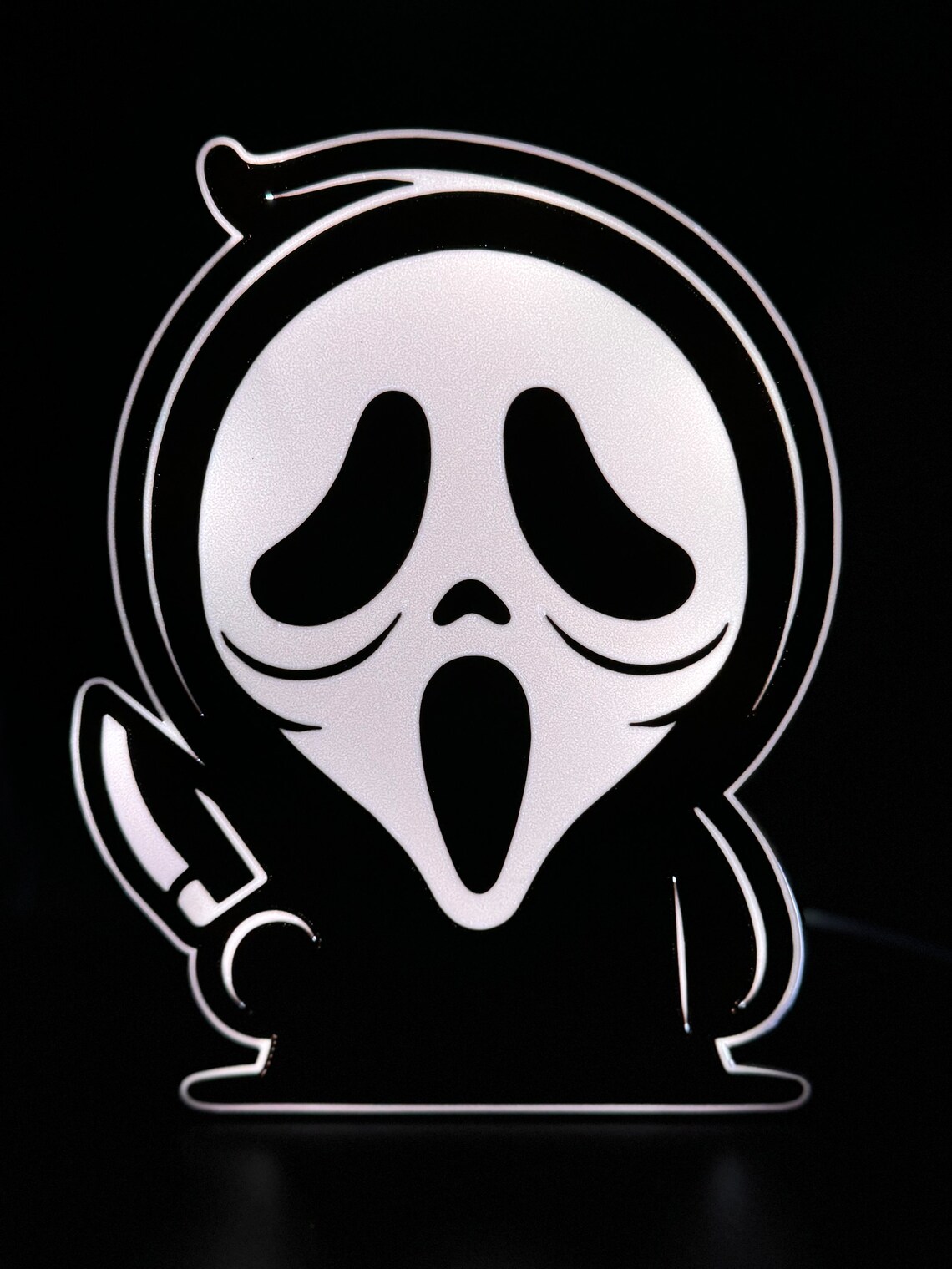 Ghostface LED Sign Wall Decor Scream Halloween Scream Michael Myers ...