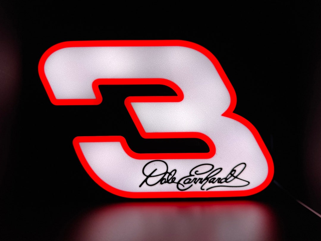 Dale Earnhardt LED Sign | Wall Decor | Racing Sign | NASCAR | Gift for ...
