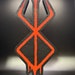 Berserk LED Sign | Wall Decor | Brand of Sacrifice | Anime | Gut ...