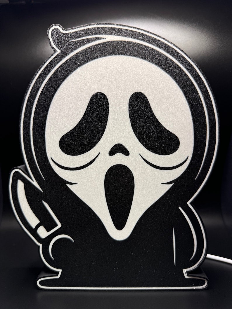 Ghostface LED Sign Wall Decor Scream Halloween Scream Michael Myers ...