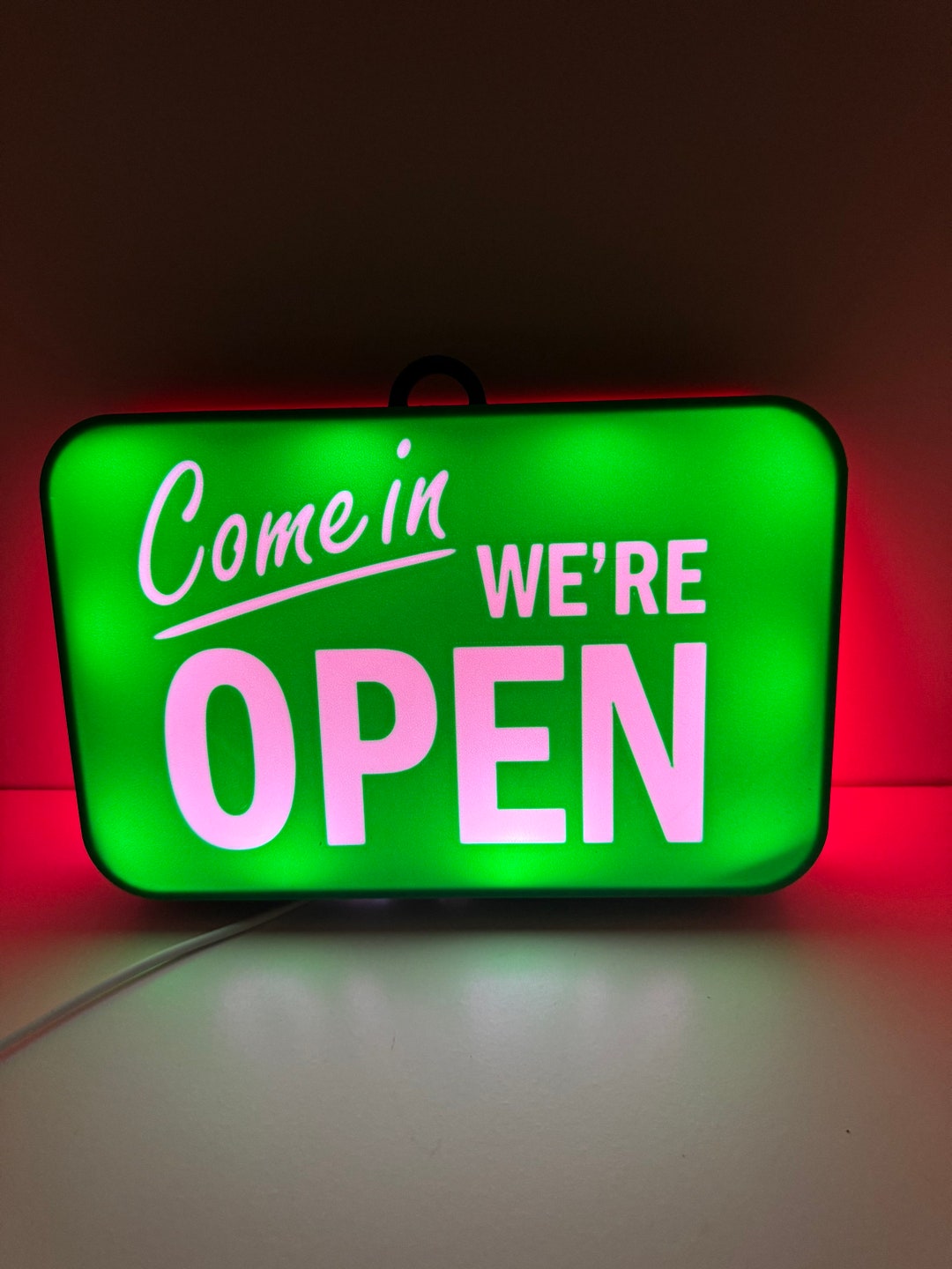 Open Closed LED Sign Doublesided Storefront Small Business Gift for Him ...