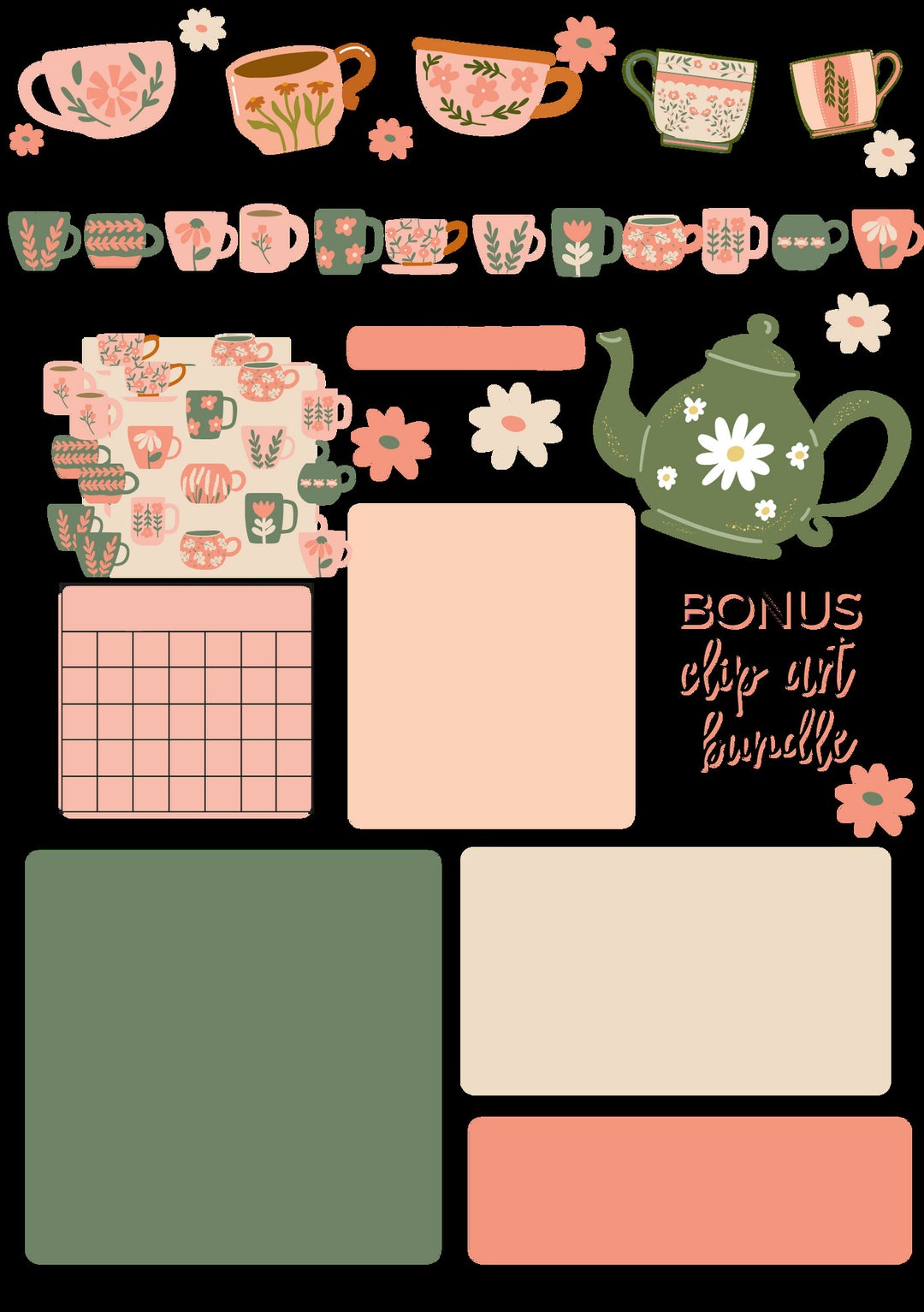 Teacup 2024 Journal and Planner (digital & Printable) - Etsy