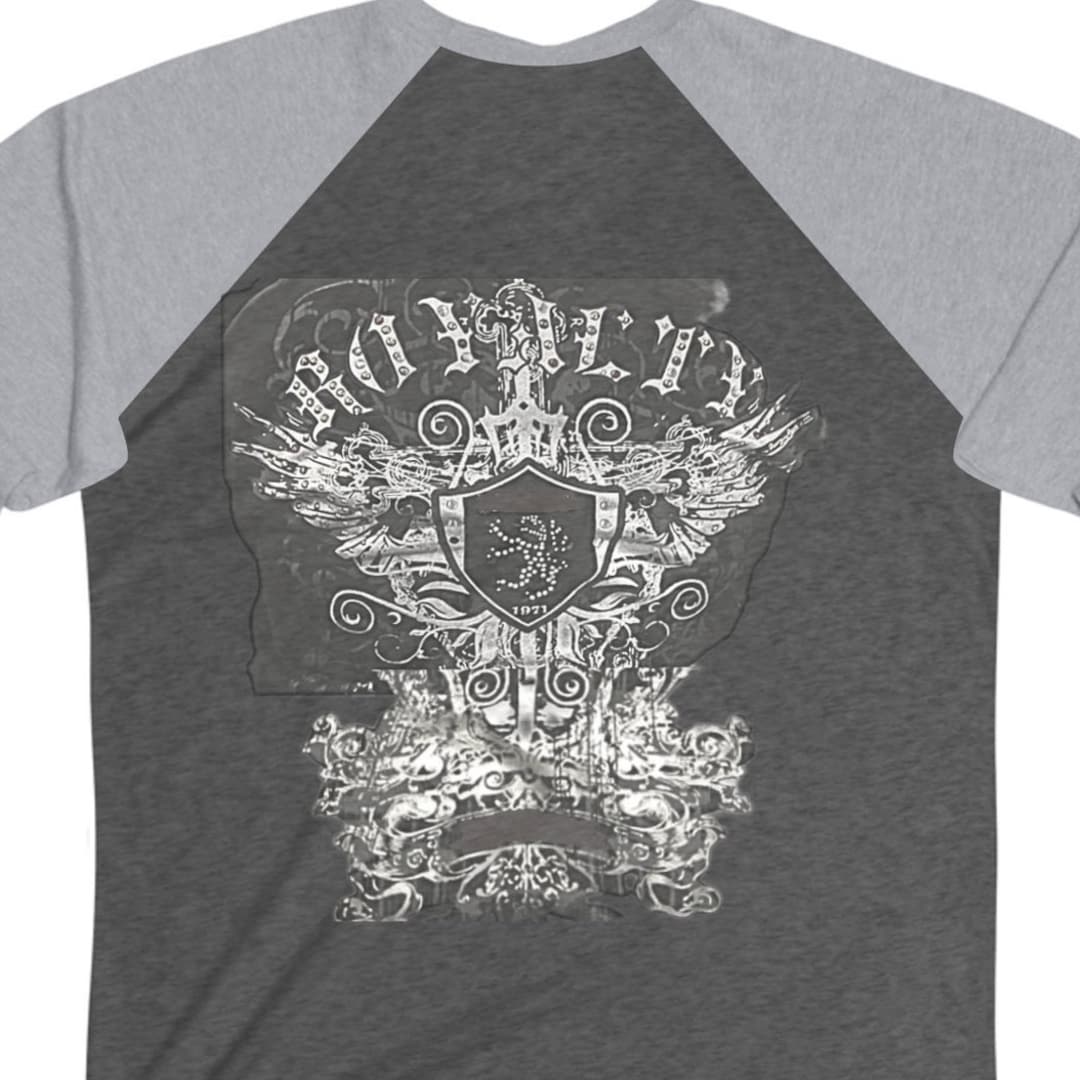 Generic Royalty T-shirt, Printed on Reverse Side ONLY, Unisex Tri-blend ...