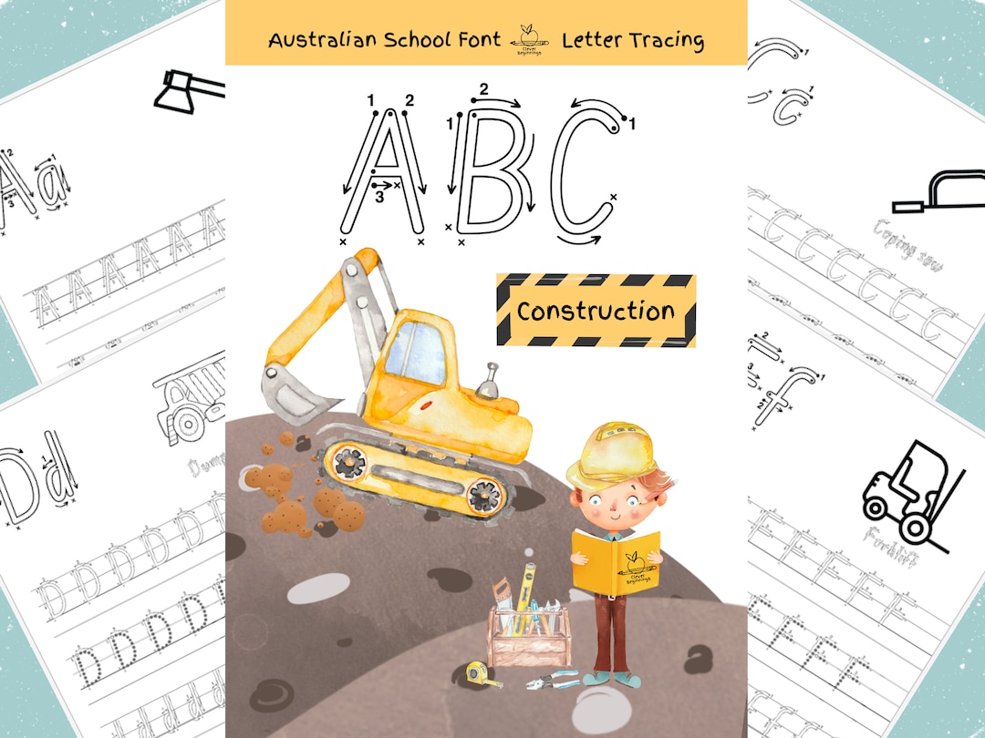 Letter Tracing Worksheets - QLD Queensland Modern Cursive (qcursive ...