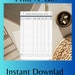 Antique Booth Inventory Tracker Printable PDF, Vintage Inventory ...