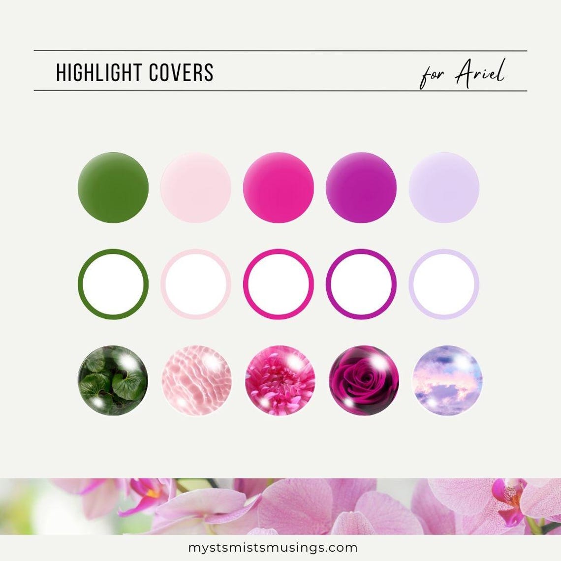 Custom Color Palette for Ariel - Etsy