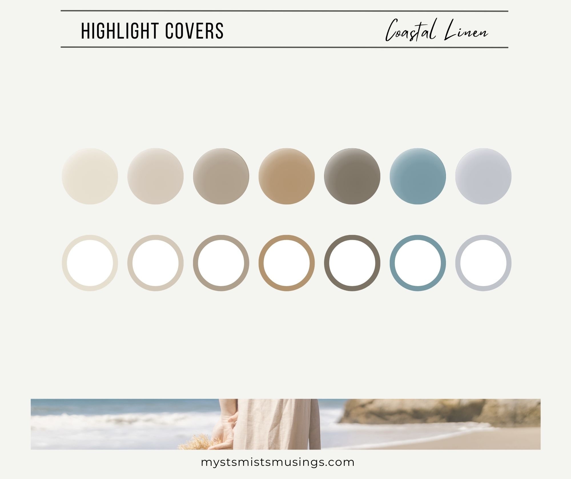 Color Palette | Coastal Linen | Hex Codes | Branding | Web Design ...