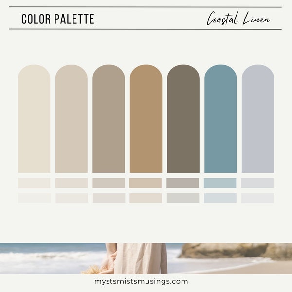 Coastal Color Palette - Etsy