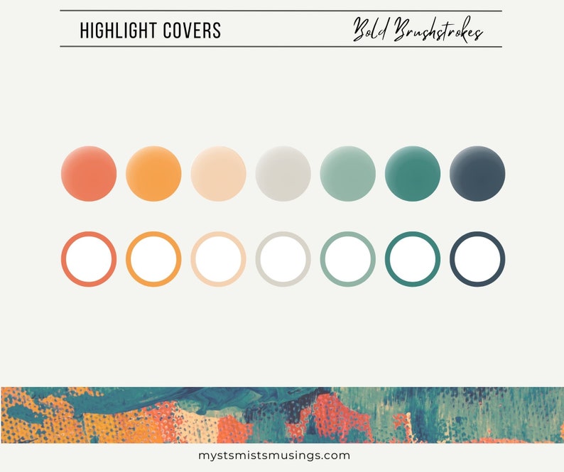 Color Palette | Bold Brushstrokes | Hex Codes | Branding | Web Design ...