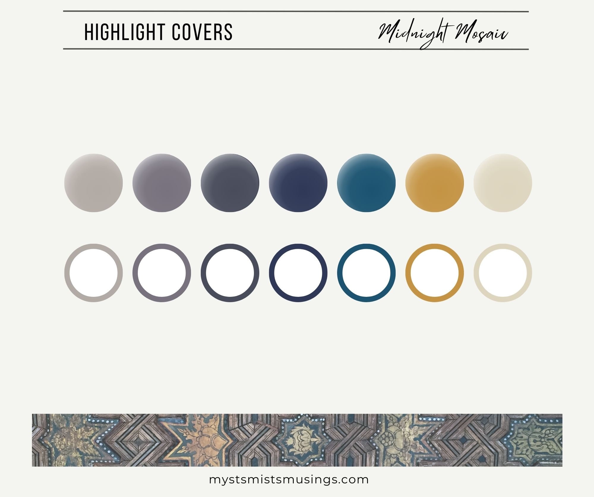 Color Palette | Midnight Mosaic | Hex Codes | Branding | Web Design ...