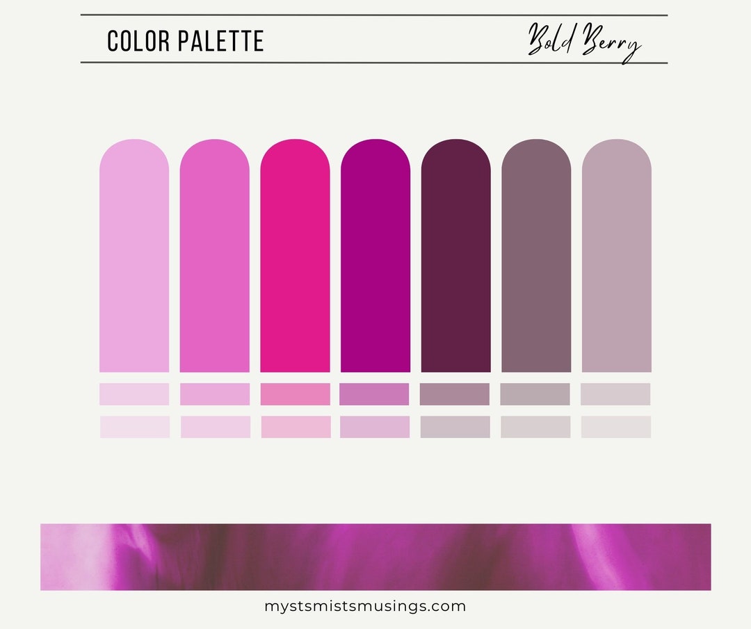 Color Palette | Bold Berry | Hex Codes | Branding | Web Design ...