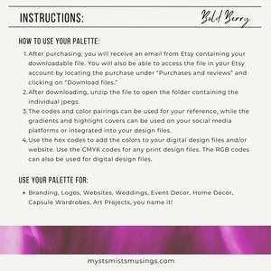 Color Palette | Bold Berry | Hex Codes | Branding | Web Design ...