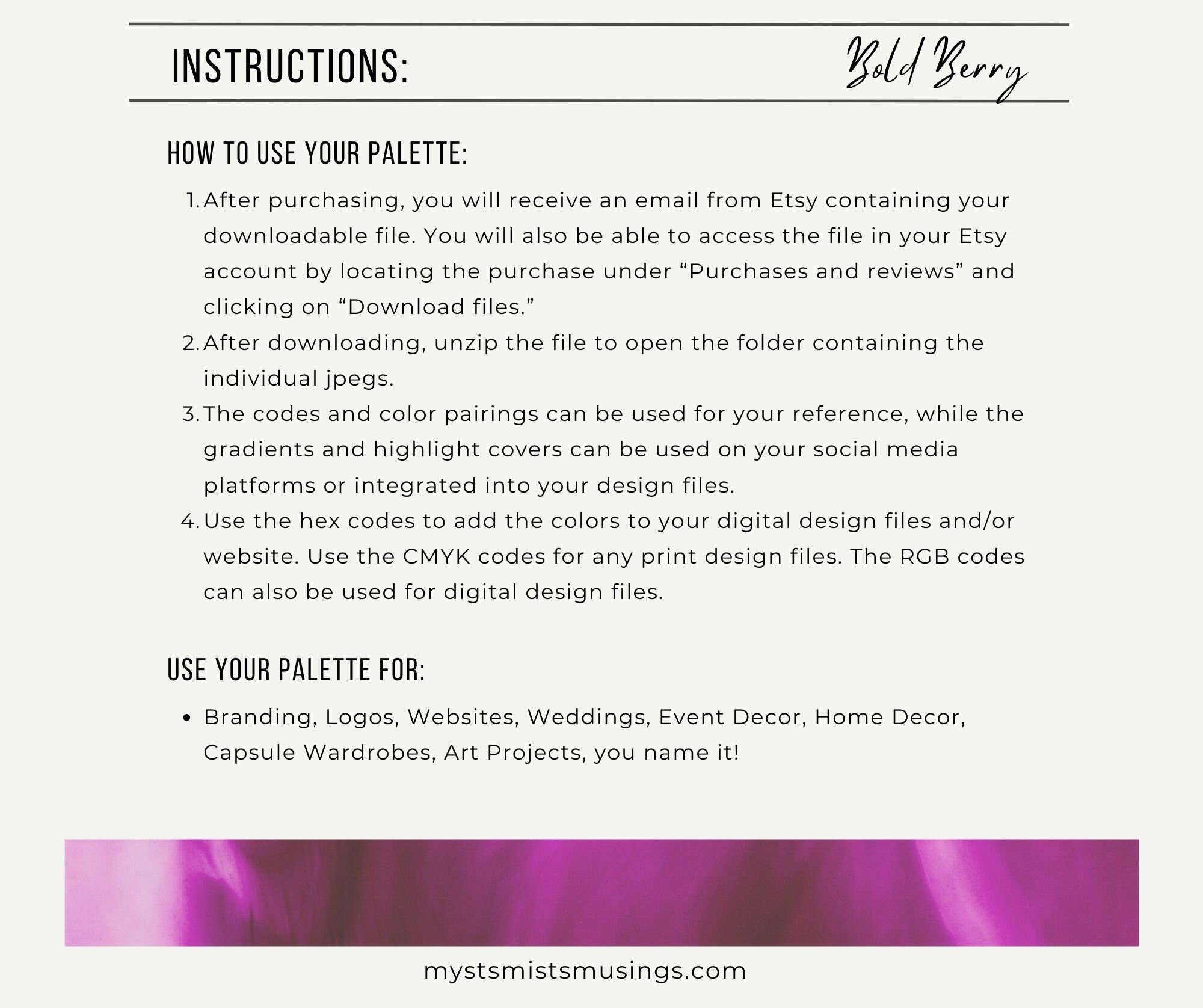 Color Palette | Bold Berry | Hex Codes | Branding | Web Design ...