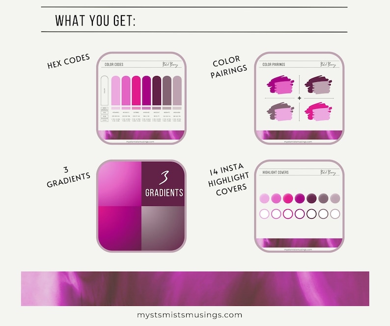 Color Palette | Bold Berry | Hex Codes | Branding | Web Design ...