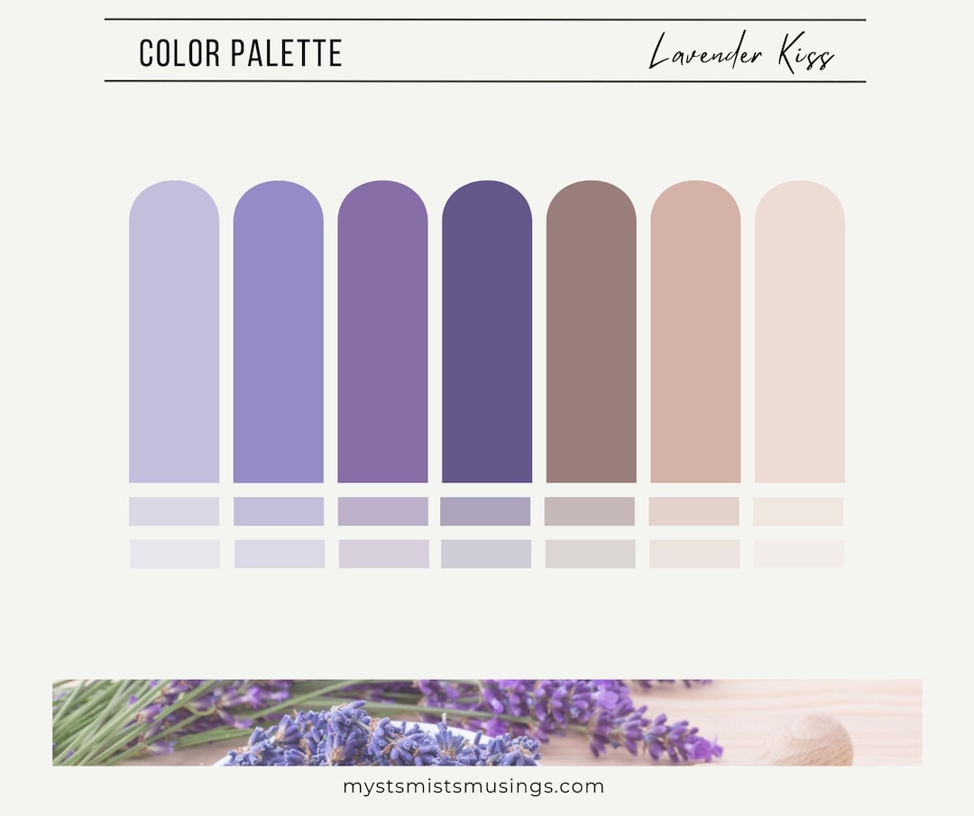 Color Palette | Lavender Kiss | Hex Codes | Branding | Web Design ...