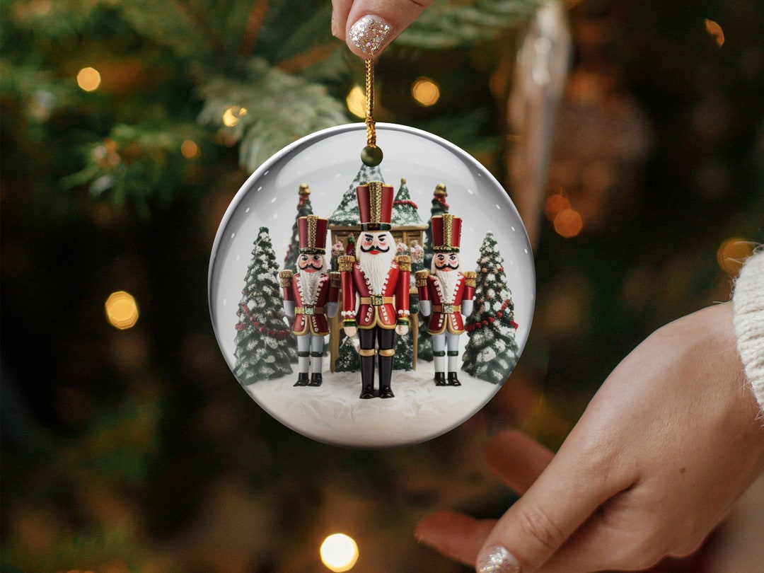 3D Snow Globe Effect Christmas Guards Ornament Christmas - Etsy