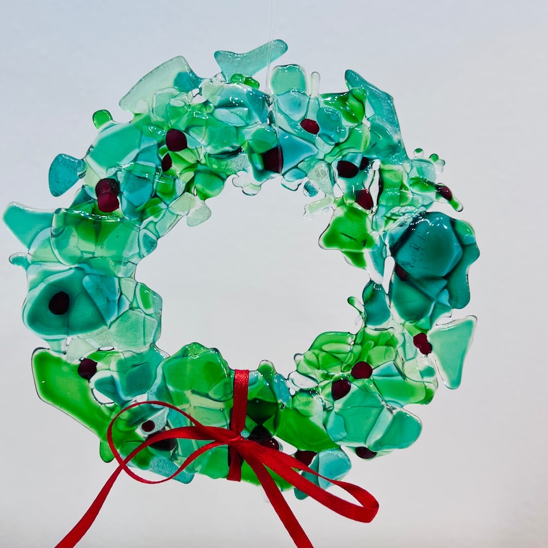 Glass Wreath - Etsy