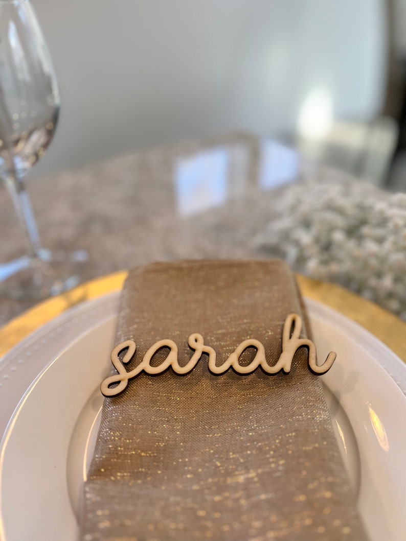 Personalized Name Place Cards - Etsy
