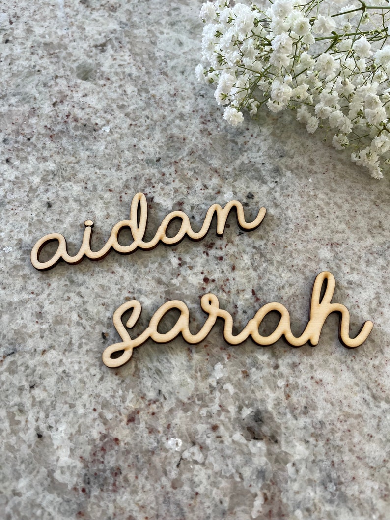 Personalized Name Place Cards - Etsy