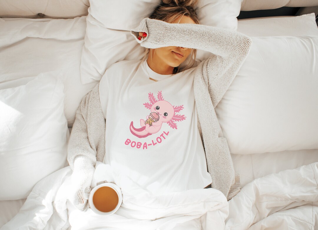 Boba-lotl Axolotl Shirt, Axolotl Tshirt, Axolotl Gift, Funny Boba Shirt ...