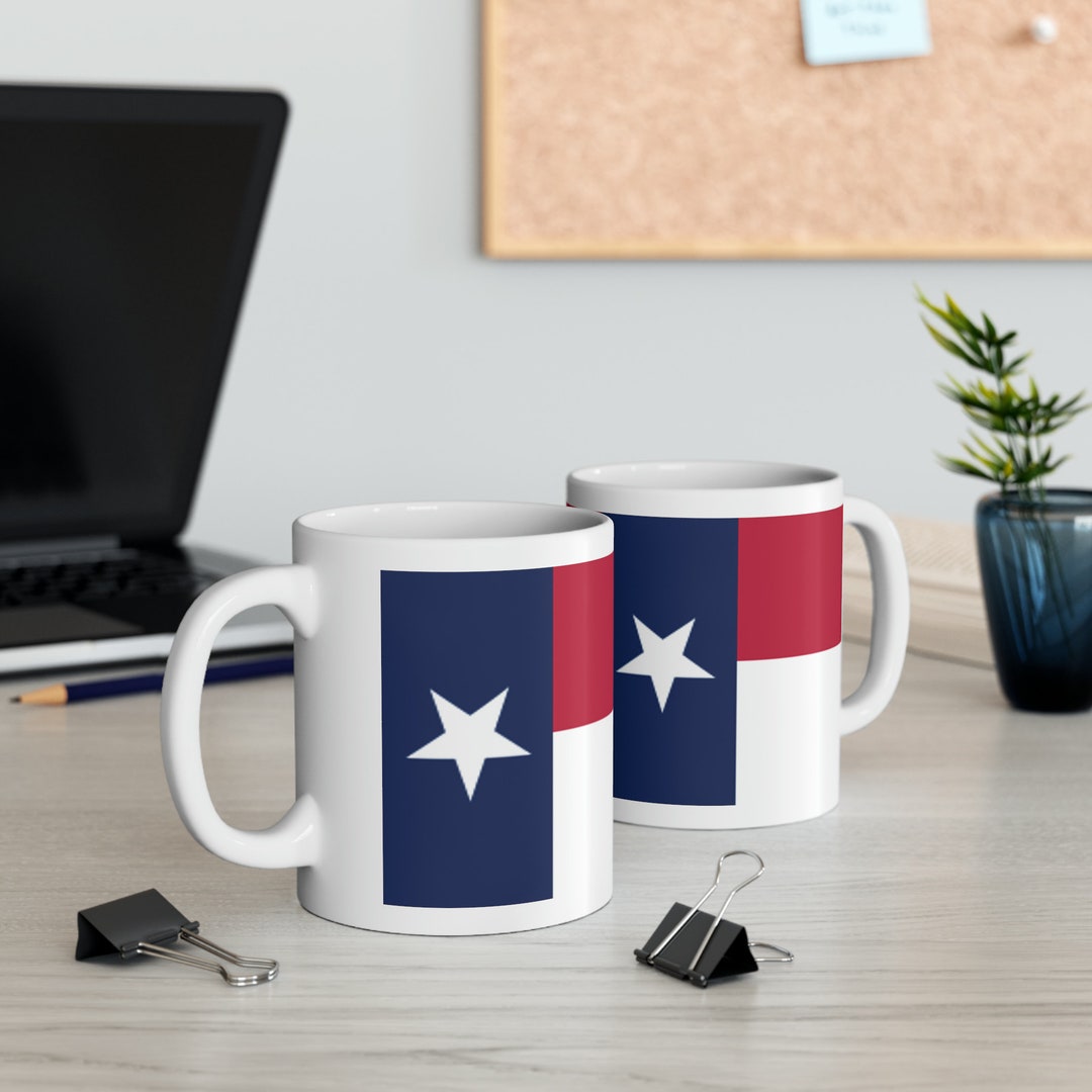 Ceramic Mug, 11oz TEXAS FLAG MUG Tea Cup Flagon Tankard Seidel Beaker ...
