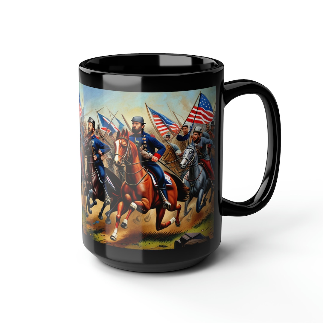 Black Mug, 15oz CIVIL WAR MUG - Etsy