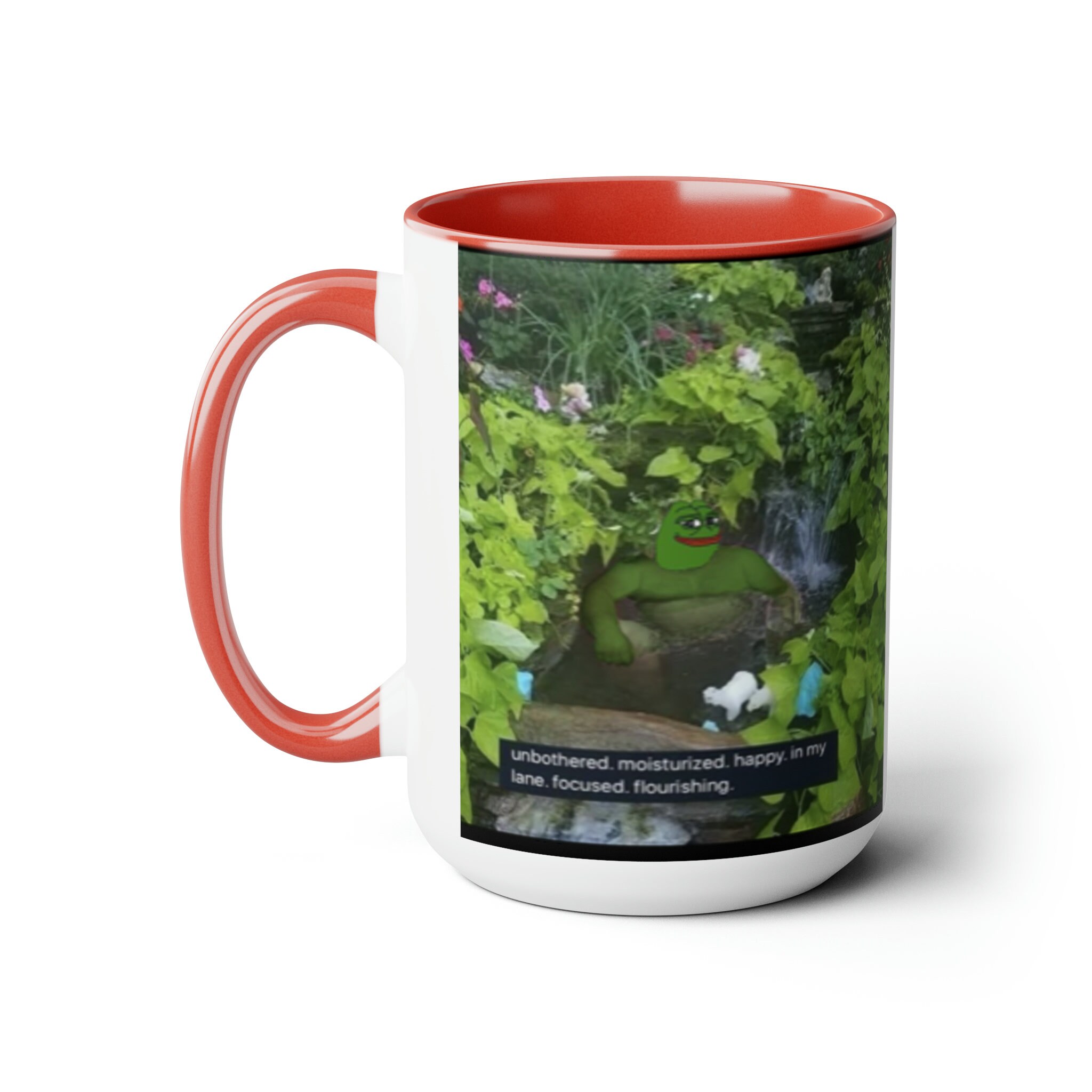 Two-tone Coffee Mugs, 15oz PEPE COFFEE MUG Tea Cup Flagon Tankard ...
