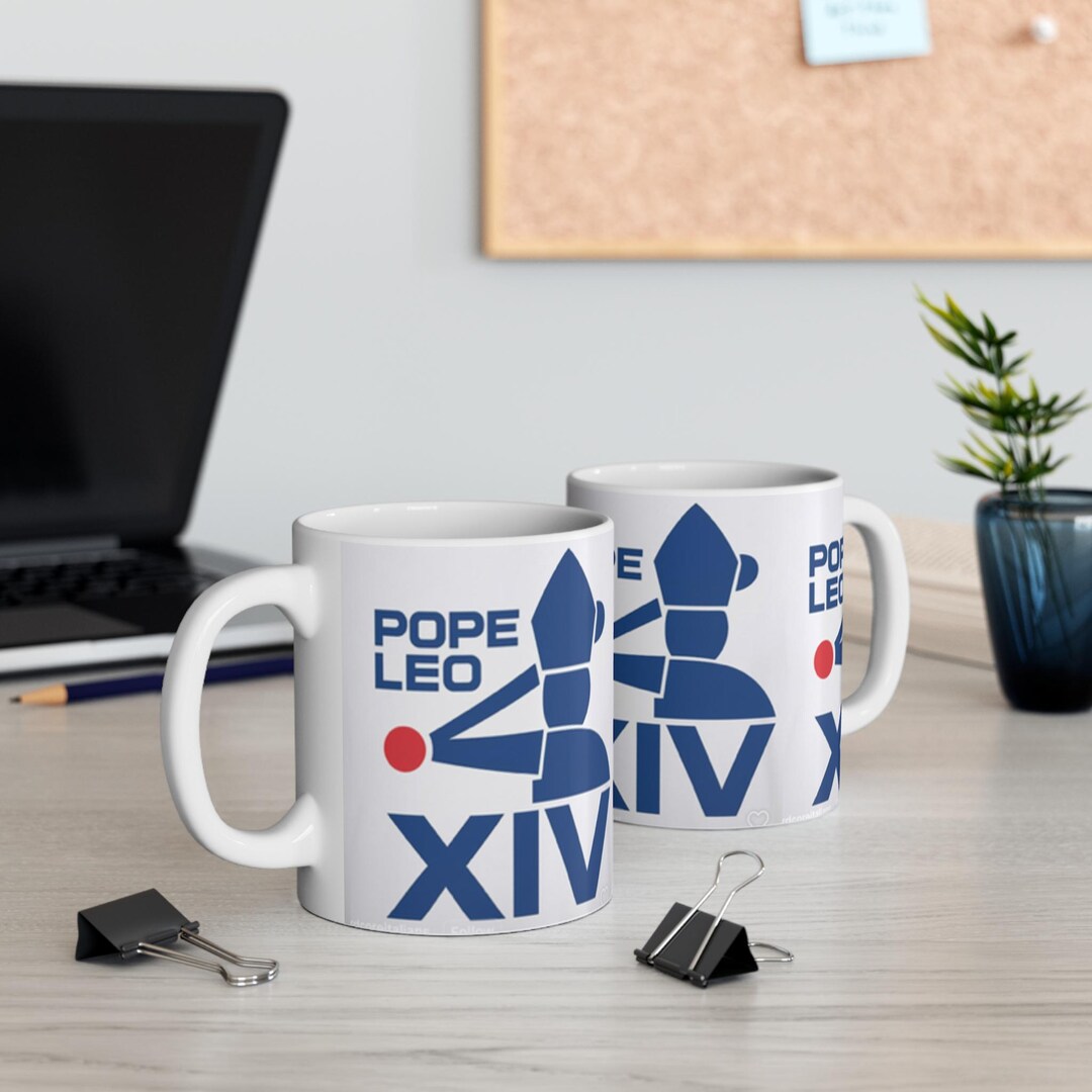 Pope Leo XIV Mug - CHICAGO POPE Cup for Papal Enthusiasts, Religious ...