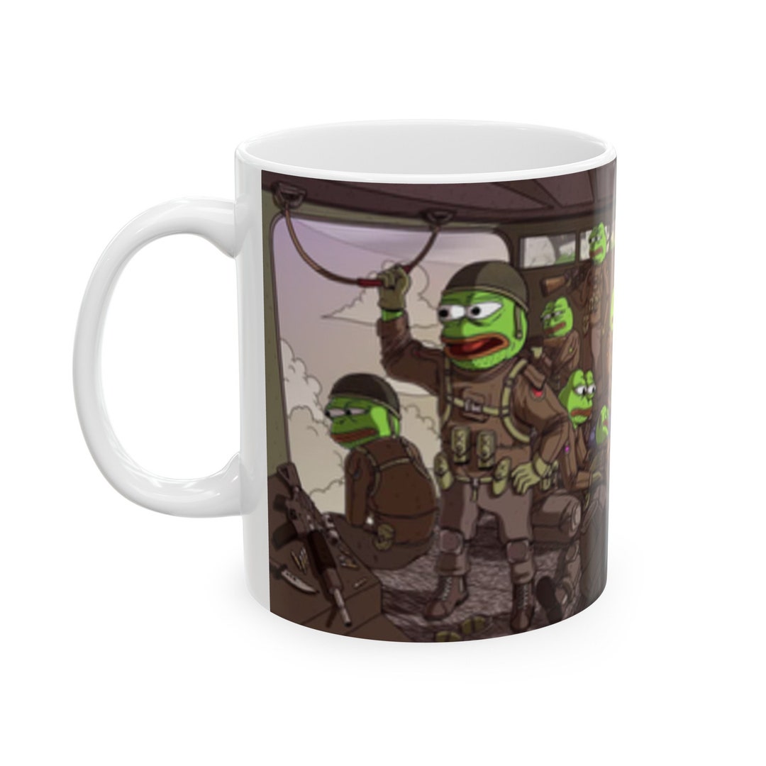Ceramic Mug, 11oz PEPE COFFEE MUG Tea Cup Flagon Tankard Seidel Beaker ...