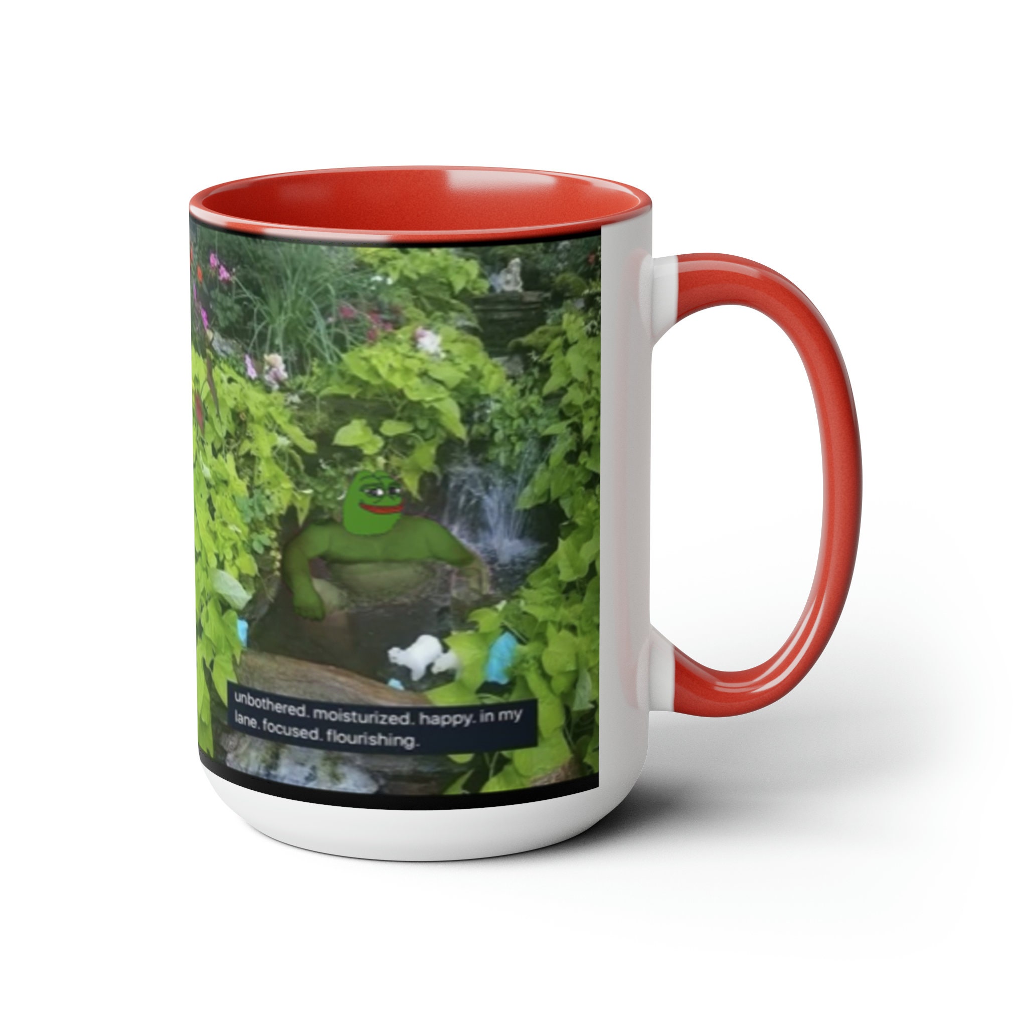 Two-tone Coffee Mugs, 15oz PEPE COFFEE MUG Tea Cup Flagon Tankard ...