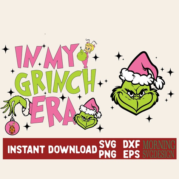 Grinch Pocket Svg - Etsy