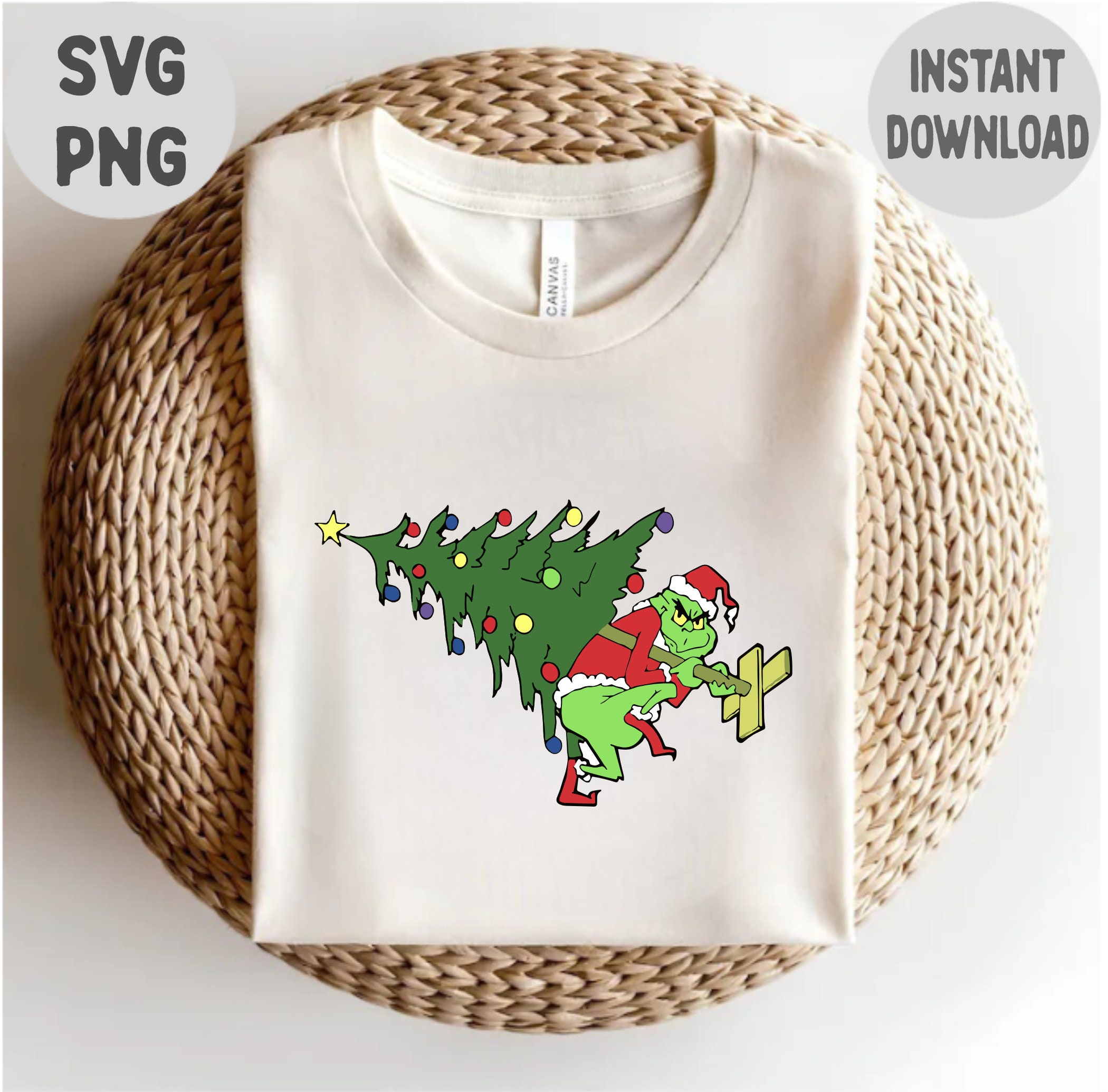Grinch Stealing Christmas Tree Svg Png Grinch Christmas Grinchmas Xmas