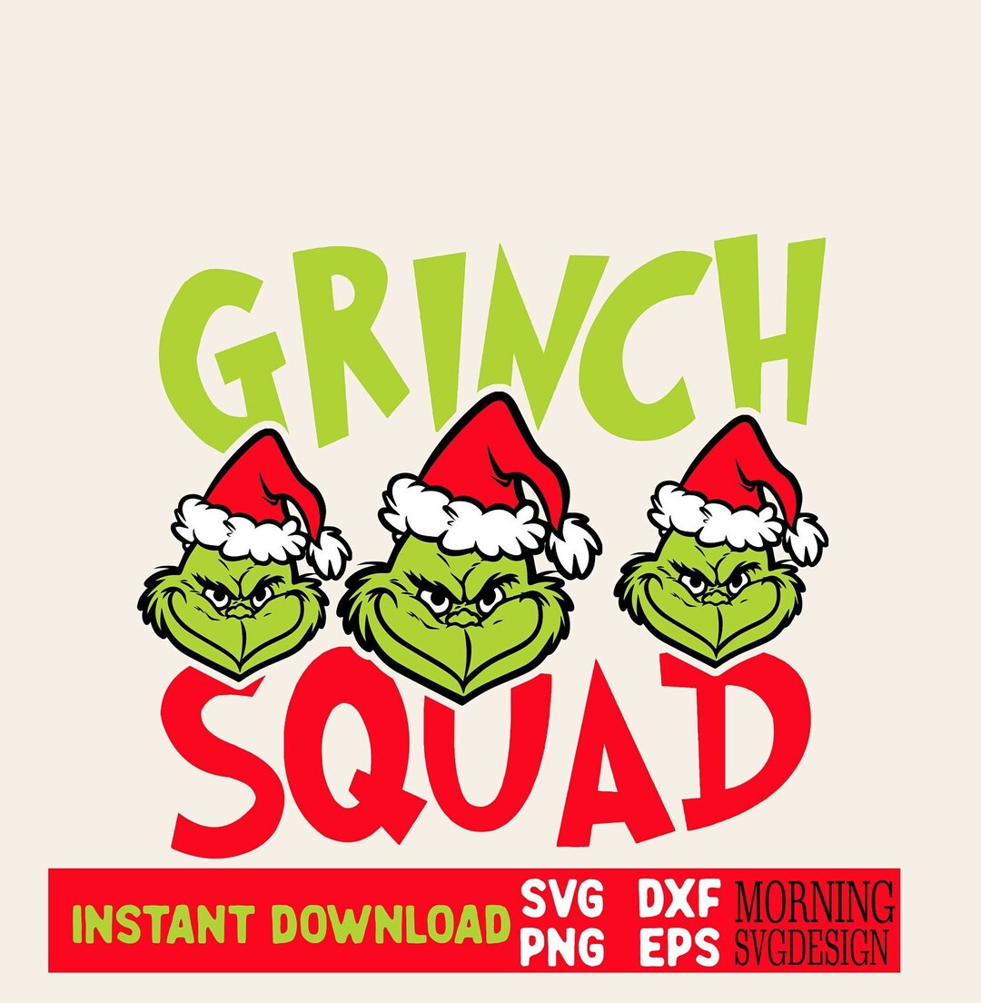 Grinch Squad Svg,grinch Squad Png,grinch Squad Shirt,grinch Squad ...