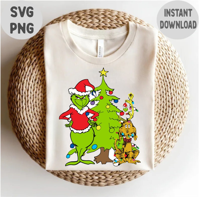 Grinch With Dog SVG Grinc Svg the Grinch Xmas Cricut - Etsy
