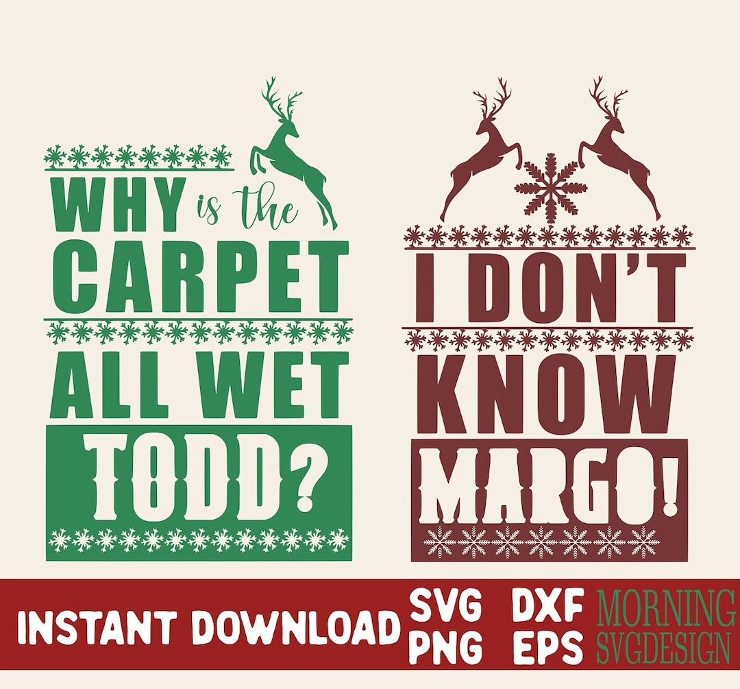 Christmas Vacation Todd and Margo Svg Couple Christmas Svg - Etsy