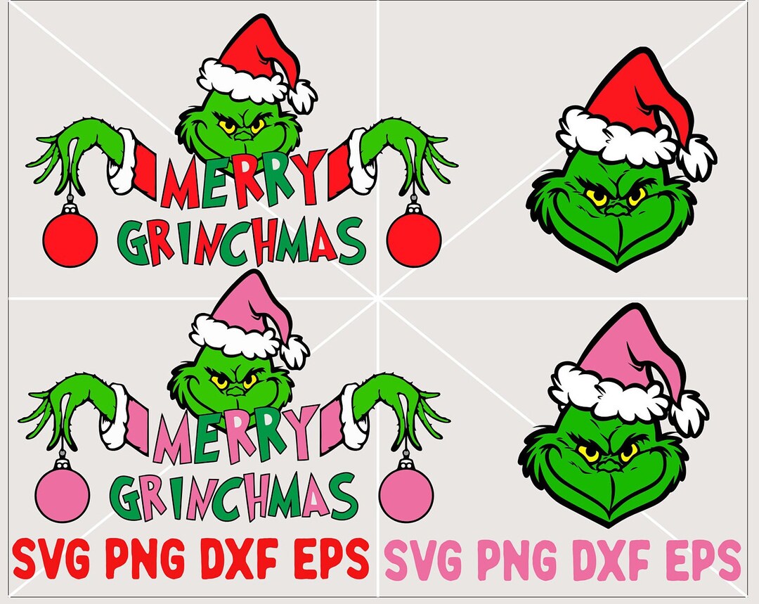 Grinch Face Svg, Grinch Hand, Grinch Smile, Christmas ,grinch Ornament ...