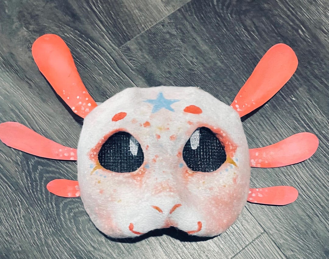 Axolotl Mask :3 - Etsy