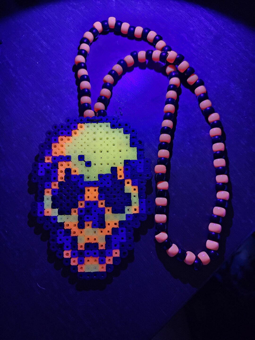 Skull Perler Necklace - Etsy