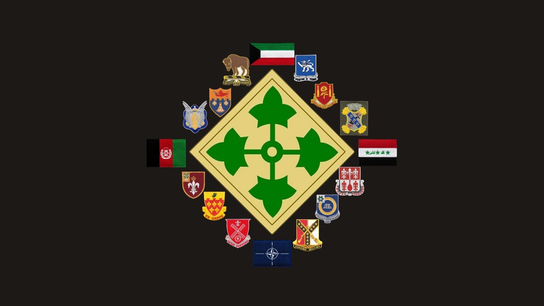 Custom 4th Infantry Division Flag - Etsy