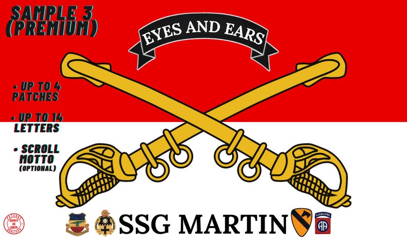 Custom Cavalry Flag - Etsy