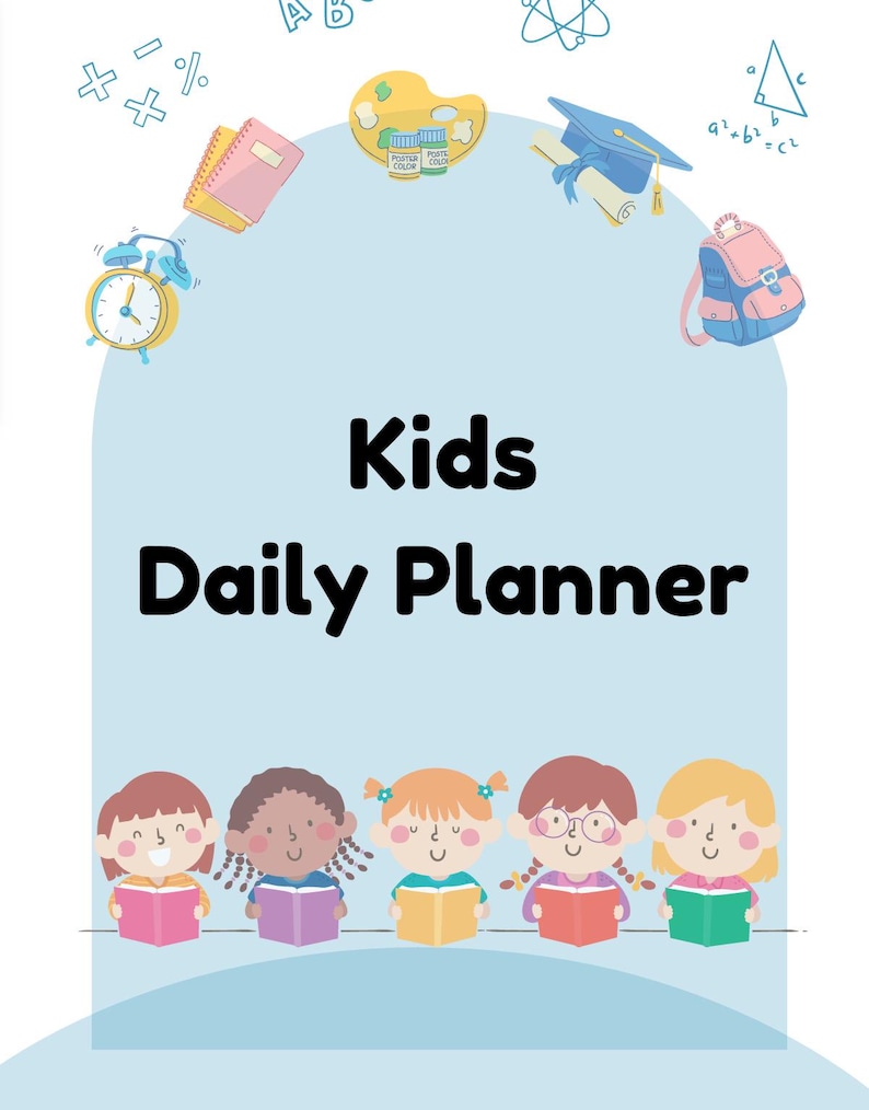 Kids Daily Planner | Printable & Editable | Fun Productivity Tool for ...
