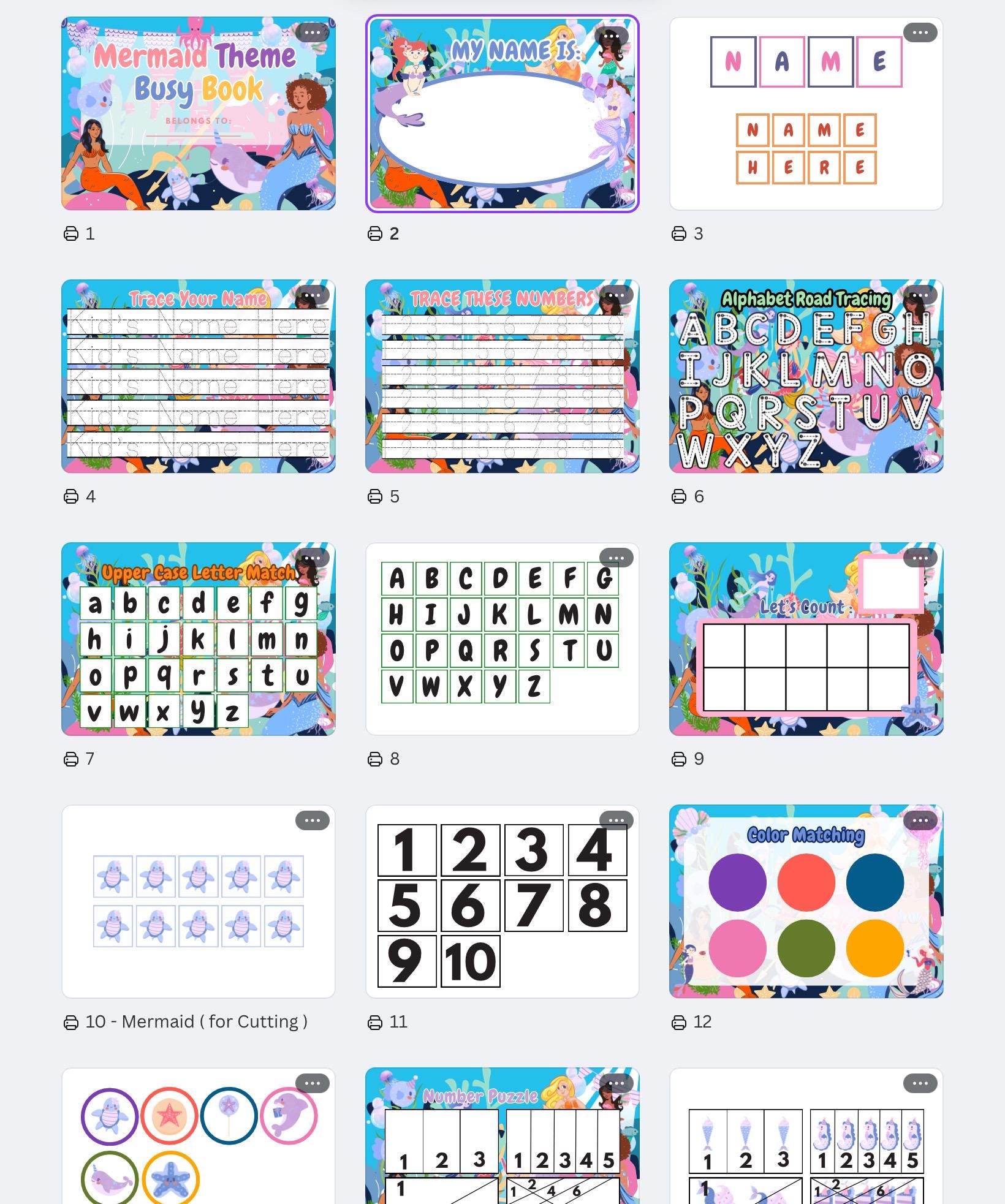 14-in-1 Editable Busy Book Bundle | Printable Learning Activities for ...