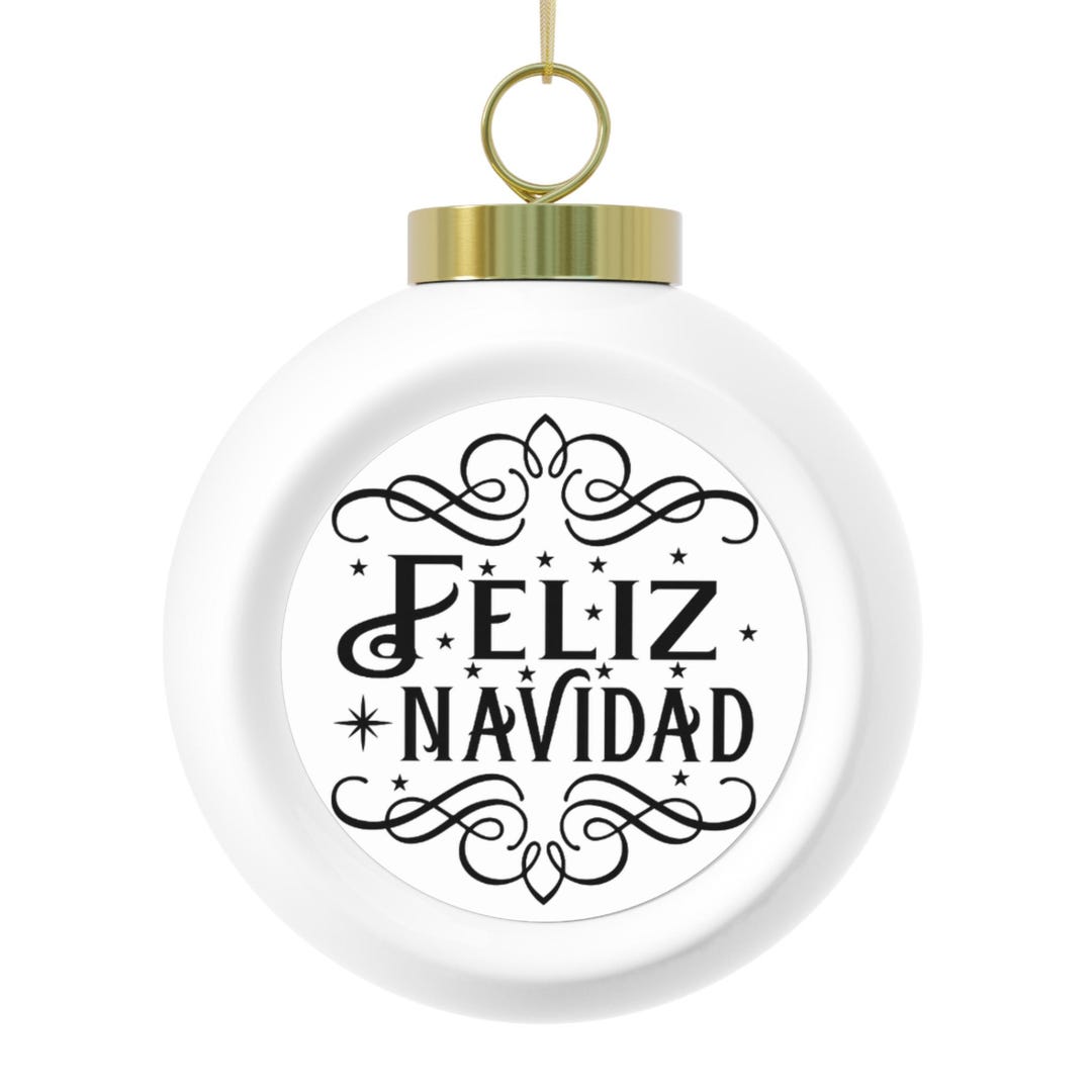 Feliz Navidad Christmas Ornament | Spanish Christmas Decor | Spanish ...