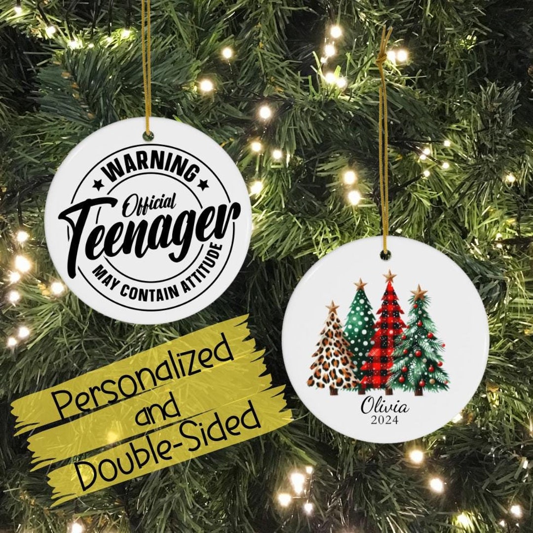 Personalized Official Teenager Ornament Double Sided L Teenager Era ...