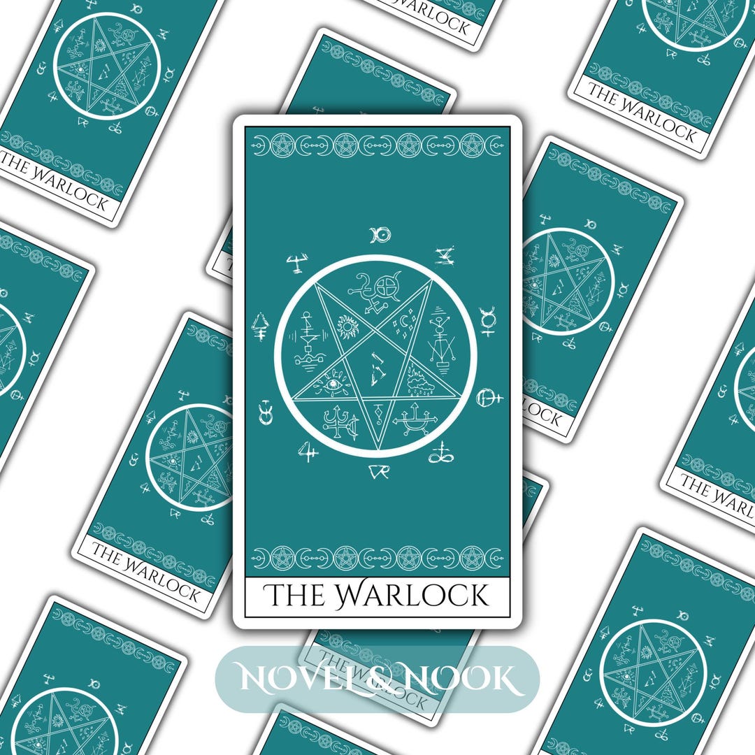 The Warlock Tarot Card Sticker - Holographic - Etsy