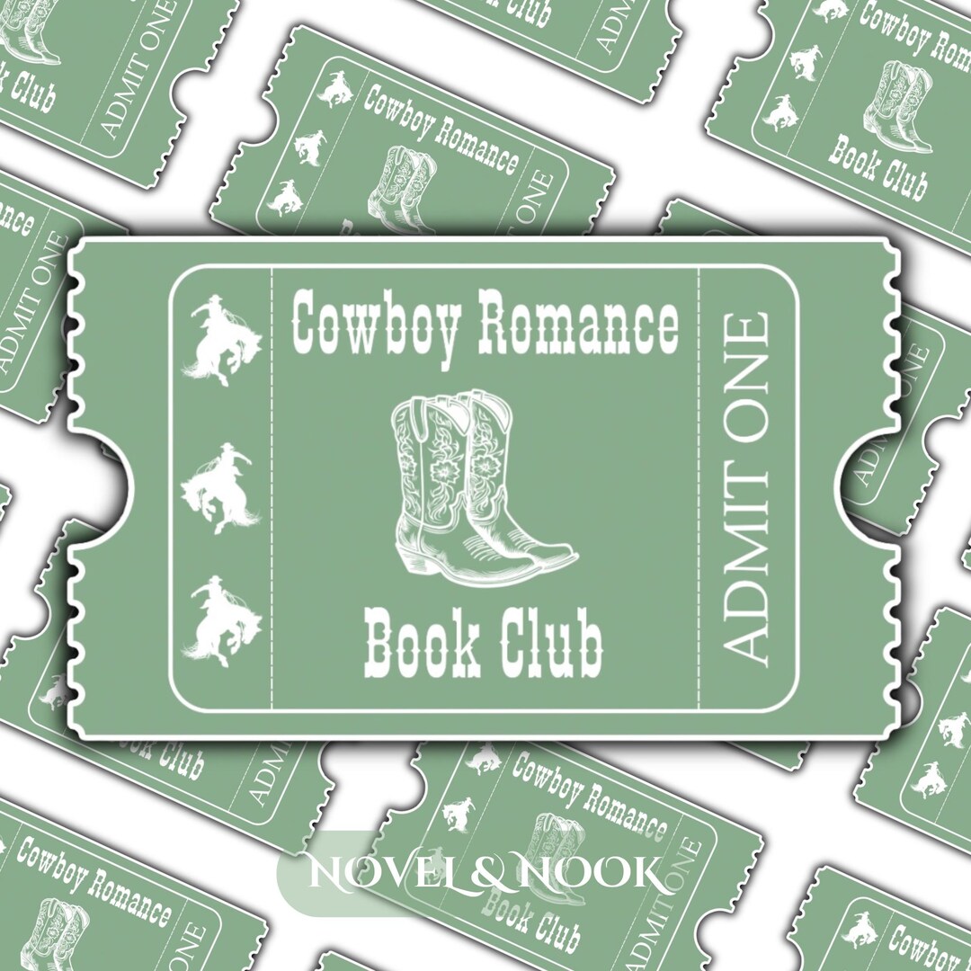 Cowboy Romance Ticket Stub Sticker - Holographic - Etsy