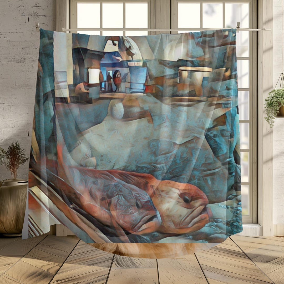 Fish Throw Blanket, Boho Blanket for Couch, Fish Blanket, Fish Aquarium ...