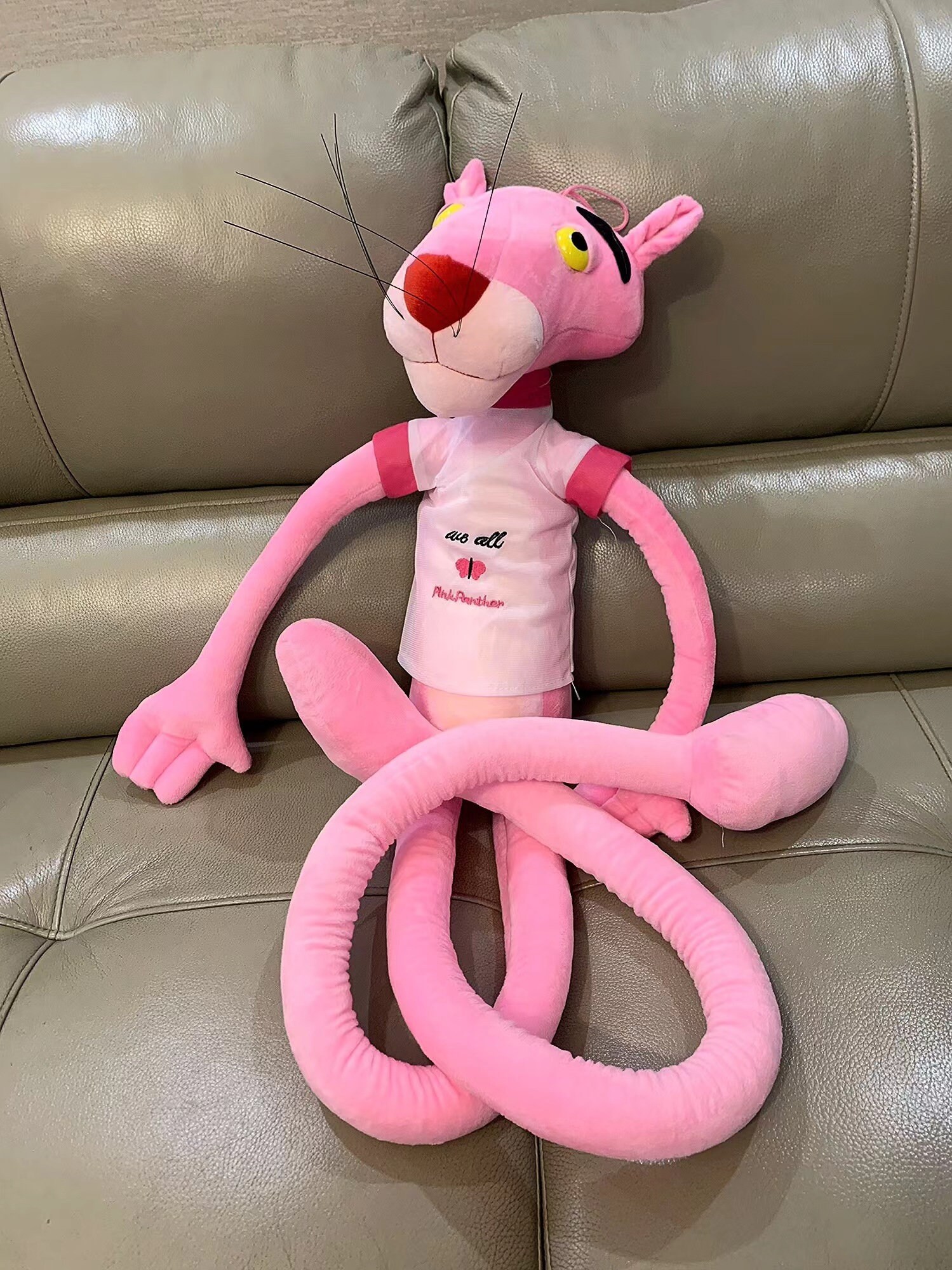 Big Pink Panther Plush Toy, Pink Panther Pinko Vintage Pink Panther ...